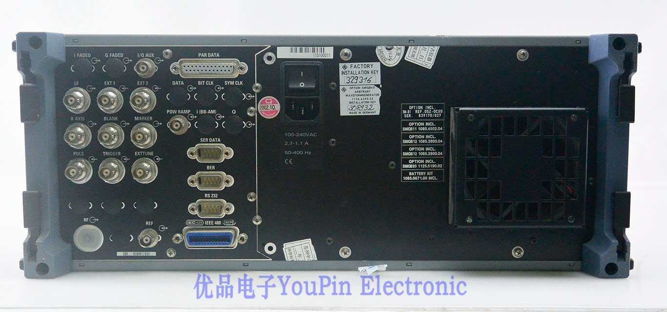 R&S SMIQ06B Vector Signal Generator - Buy R&S, SMIQ06B, Vector Signal ...